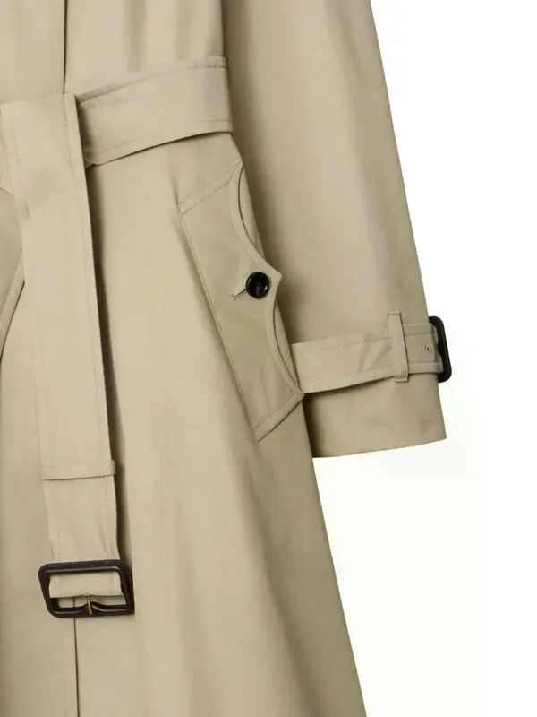 Burberry Long Gabardine Ellingham Fit-and-flare Car Coat