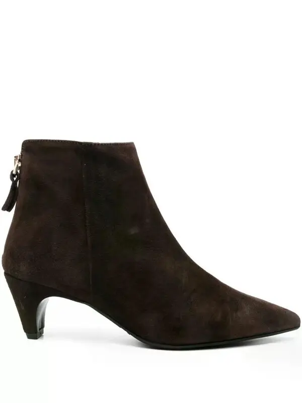EVALUNA 60mm Pointed-toe Zip Ankle Boots