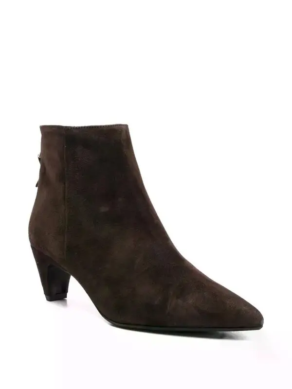 EVALUNA 60mm Pointed-toe Zip Ankle Boots