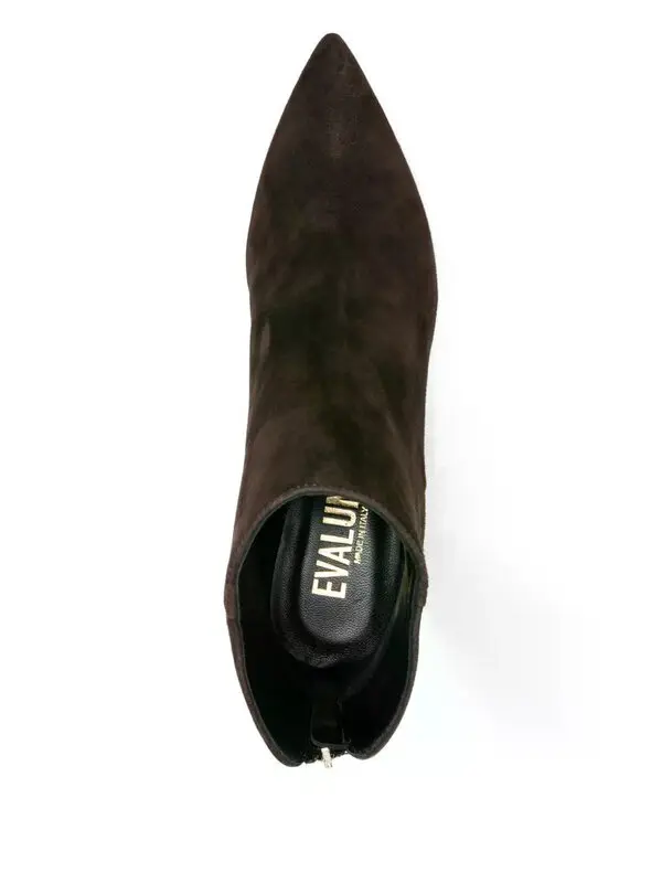 EVALUNA 60mm Pointed-toe Zip Ankle Boots