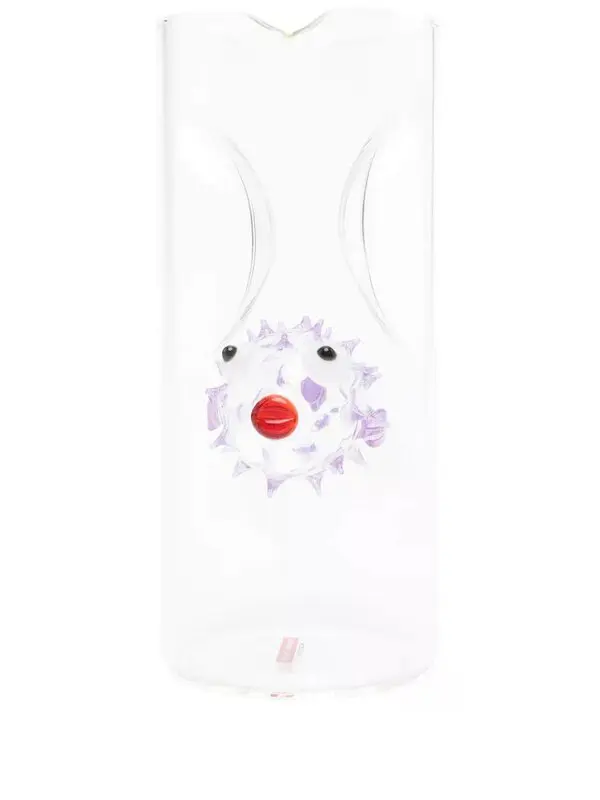MASSIMO LUNARDON Pufferfish Glass Decanter - White