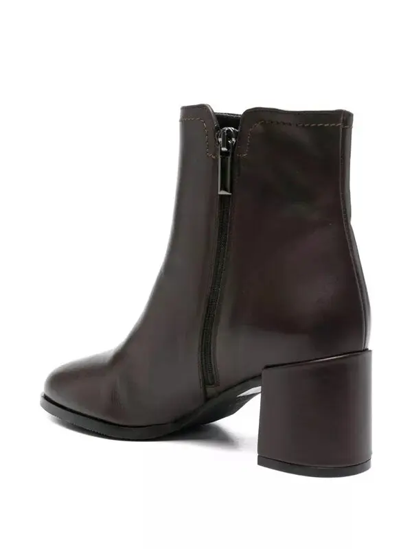 EVALUNA 70mm Zip-detail Block-heel Ankle Boots