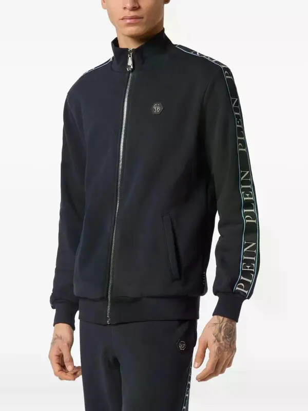 Philipp Plein Zip-up Cotton Sweatshirt