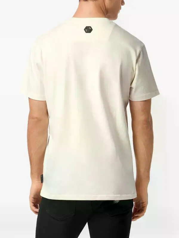 Philipp Plein Stones Stripes Logo-printed T-shirt