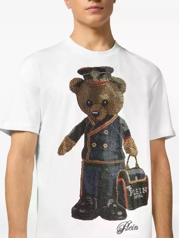 Philipp Plein Teddy Bear-embellished T-shirt
