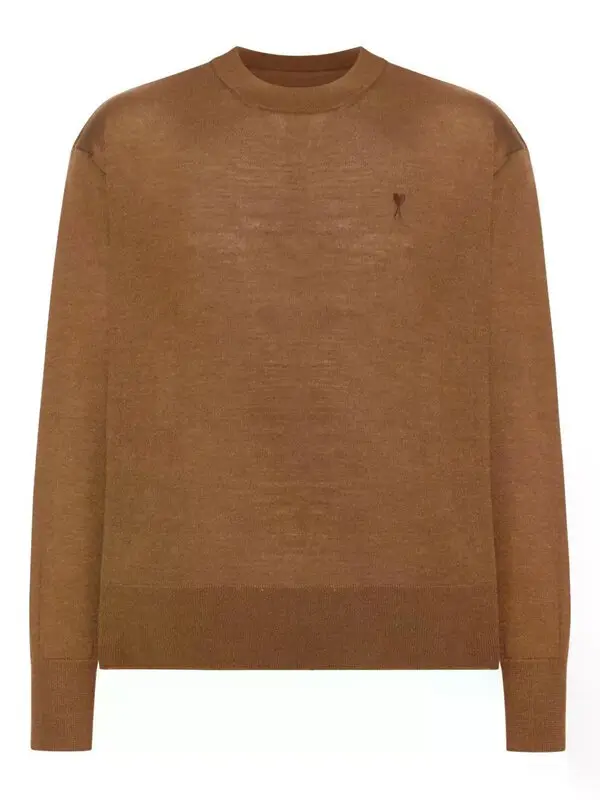 AMI Paris Embroidered Wool Sweater