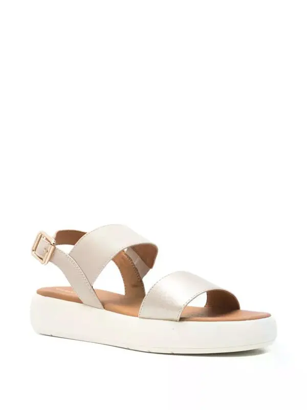 Geox Xand 2.2s Double-strap Platform Sandals - Gold