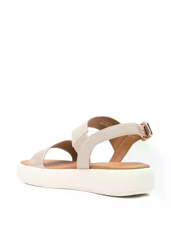 Geox Xand 2.2s Double-strap Platform Sandals - Gold