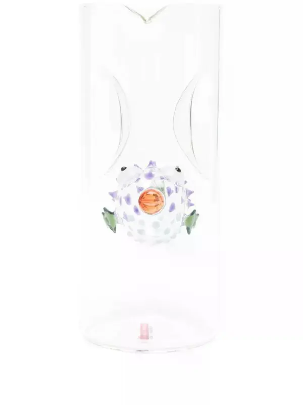 MASSIMO LUNARDON Bora-bora Fish Glass Decanter - White