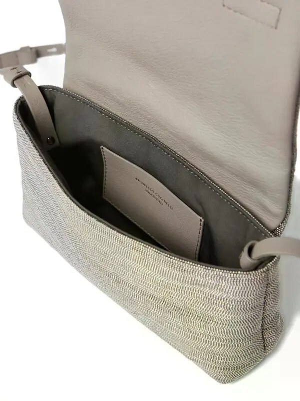 Brunello Cucinelli Monili Embellished Crossbody Bag