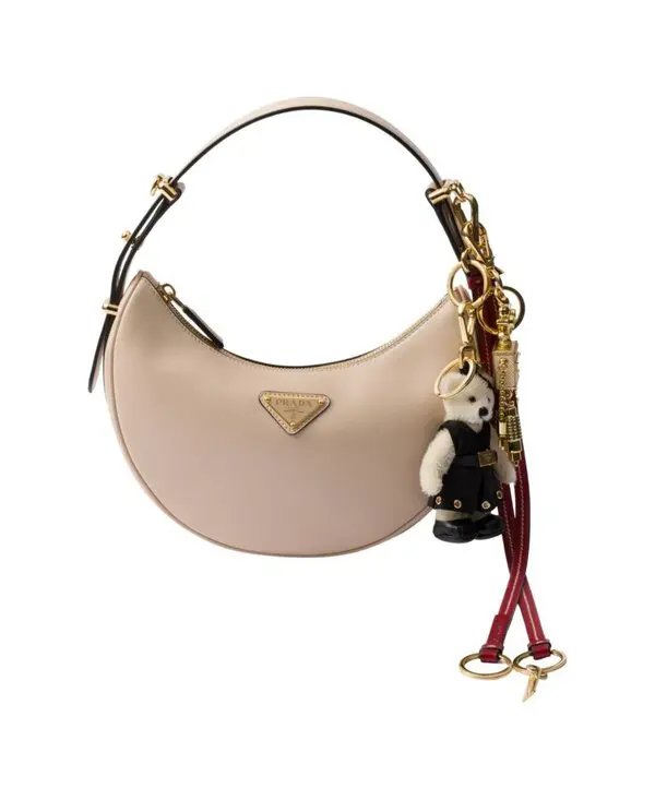 Prada Teddy Bag Charm With Metal Ring - Multi