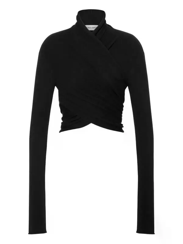 Alberta Ferretti Virgin Wool Wrap Jumper
