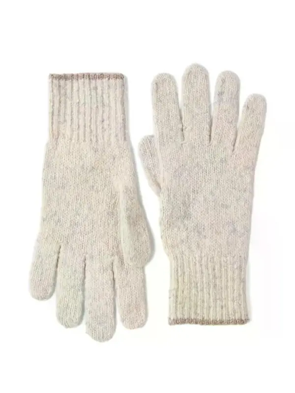 Brunello Cucinelli Cashmere Knit Gloves - Neutrals