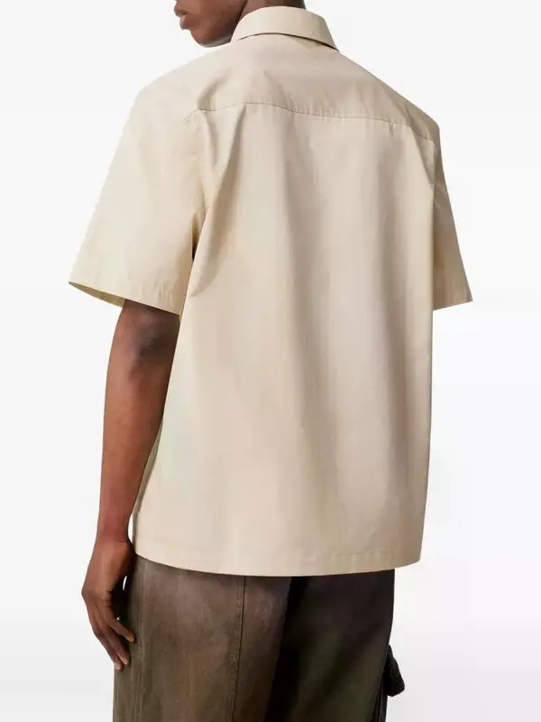 Axel Arigato Dylan Embroidered Pocket Shirt - Beige