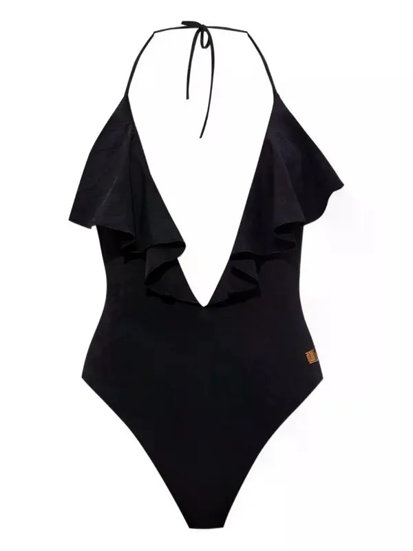 Balmain Halterneck Swimsuit - Black