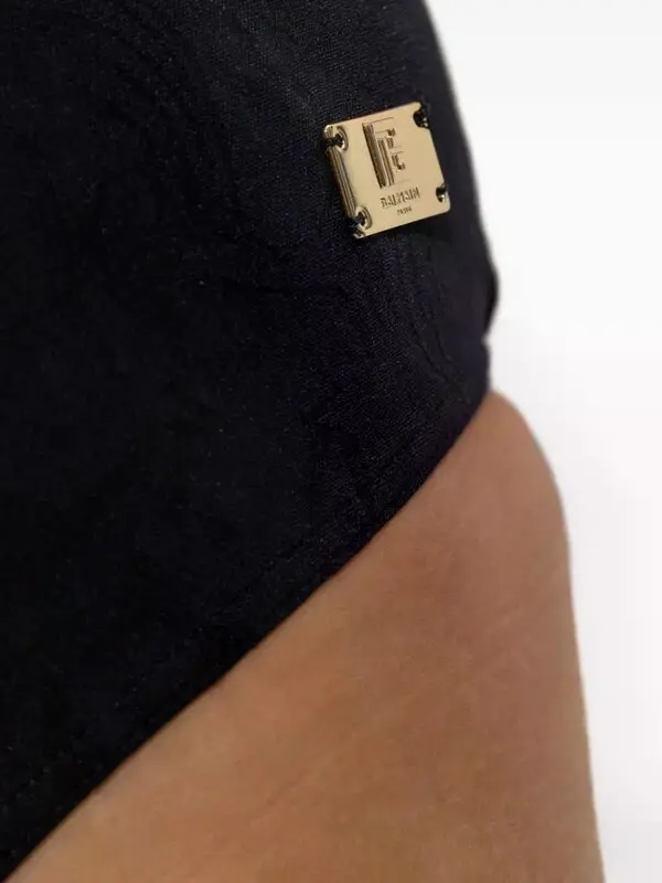 Balmain Halterneck Swimsuit - Black