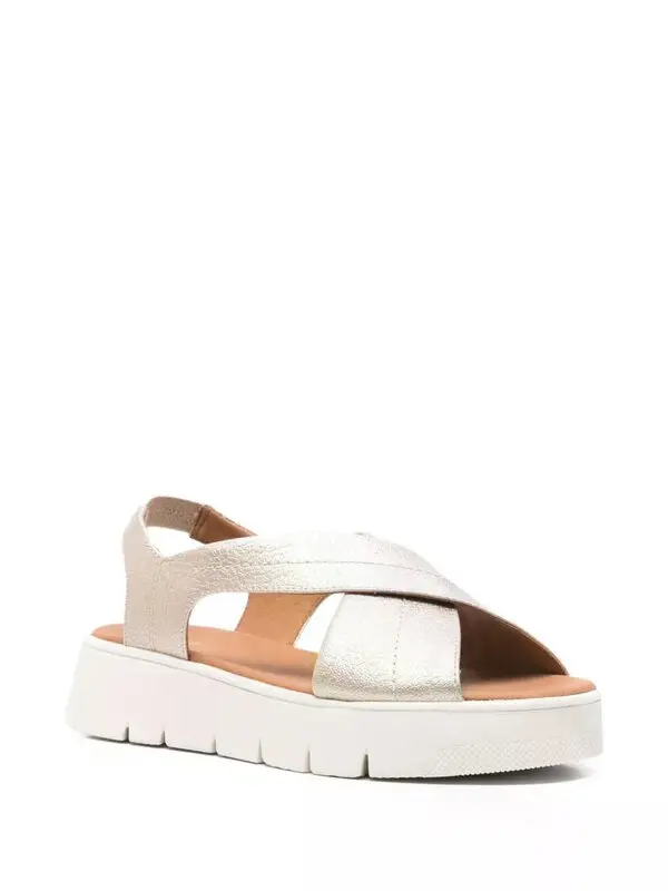Geox 40mm Dandra Crossover Slingback Sandals - Gold