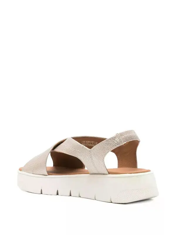 Geox 40mm Dandra Crossover Slingback Sandals - Gold