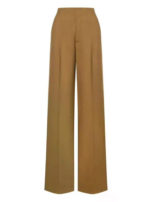 Alberta Ferretti Pleated High-waisted Trousers