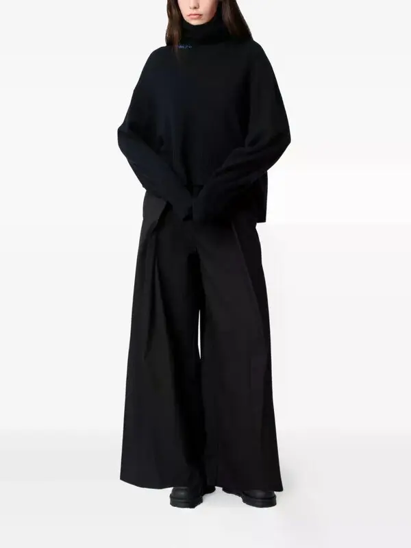 Axel Arigato Embroidered Turtleneck Wool-blend Sweater