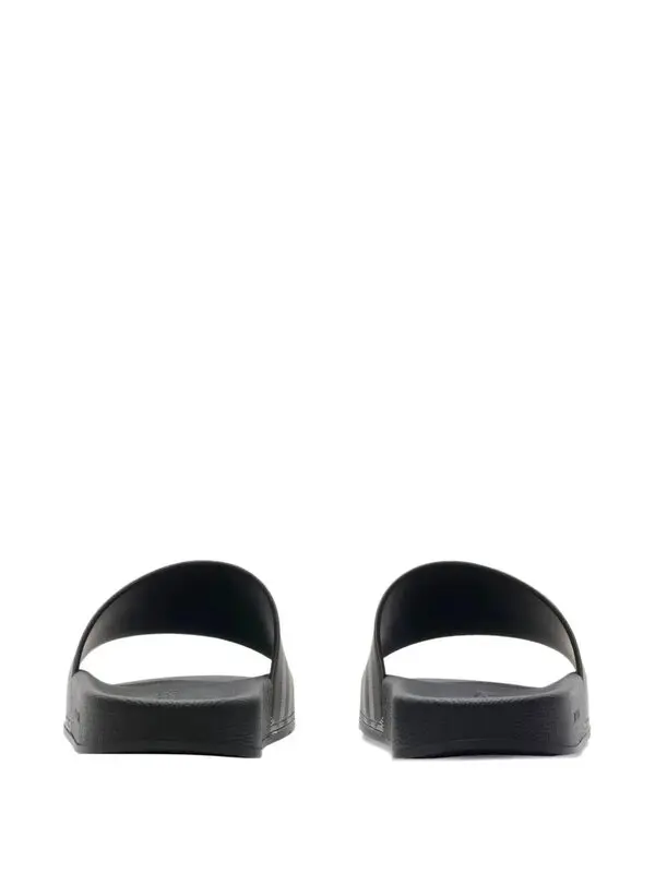Burberry Check-print Flat Slides - Brown