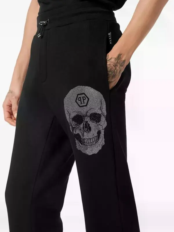 Philipp Plein Crystal Skull Track Pants