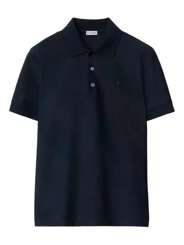 Burberry Cotton Polo Shirt - Blue