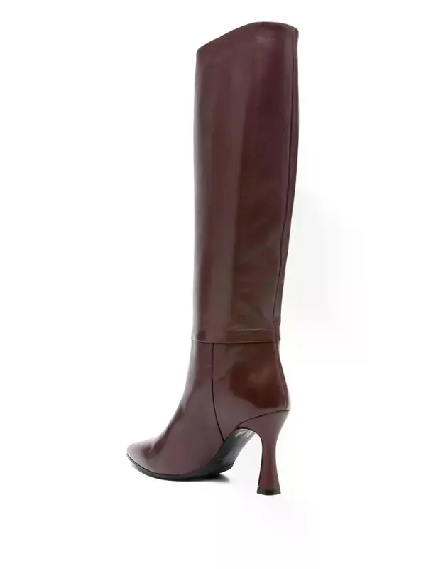 EVALUNA 80mm Pointed-toe Leather Boots
