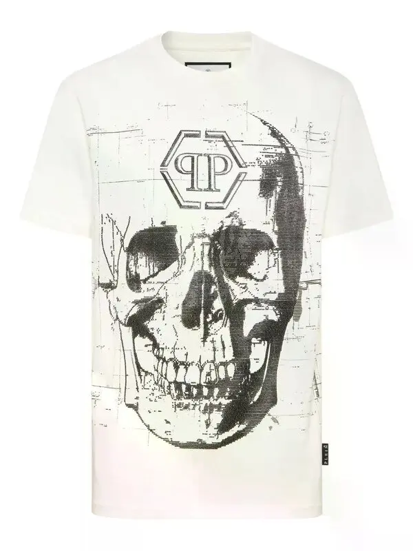 Philipp Plein Skull-embellished T-shirt - White