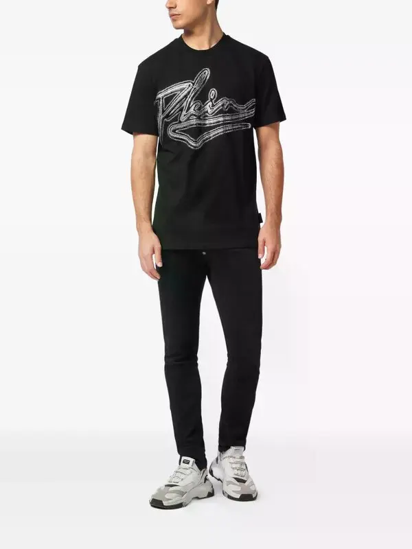 Philipp Plein Sequin-embellished Round-neck T-shirt