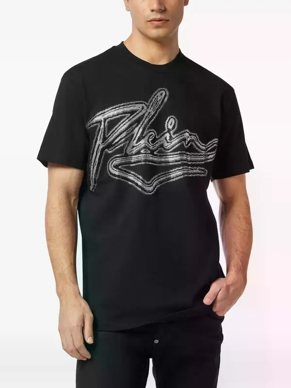 Philipp Plein Sequin-embellished Round-neck T-shirt