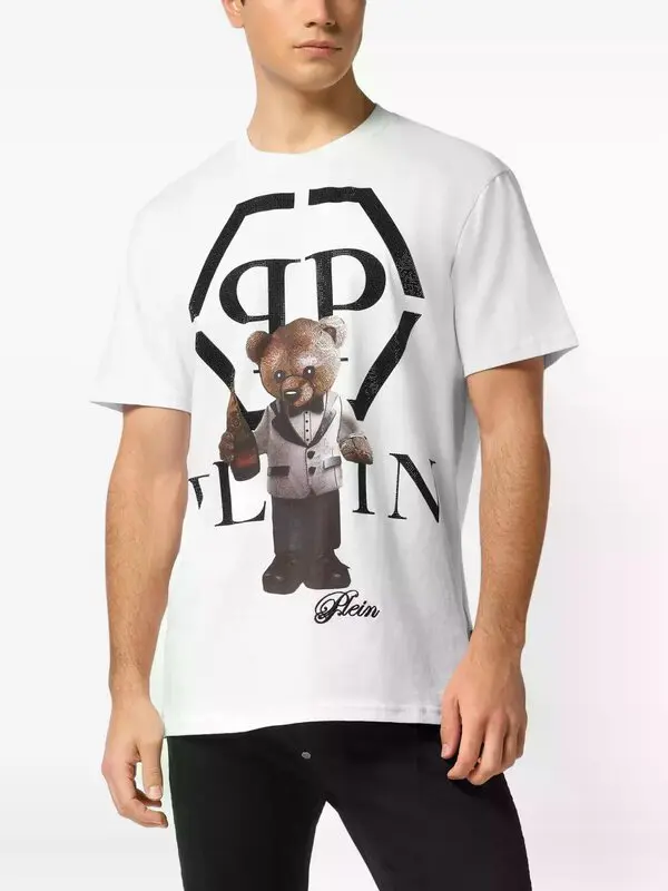 Philipp Plein Teddy Bear T-shirt - White