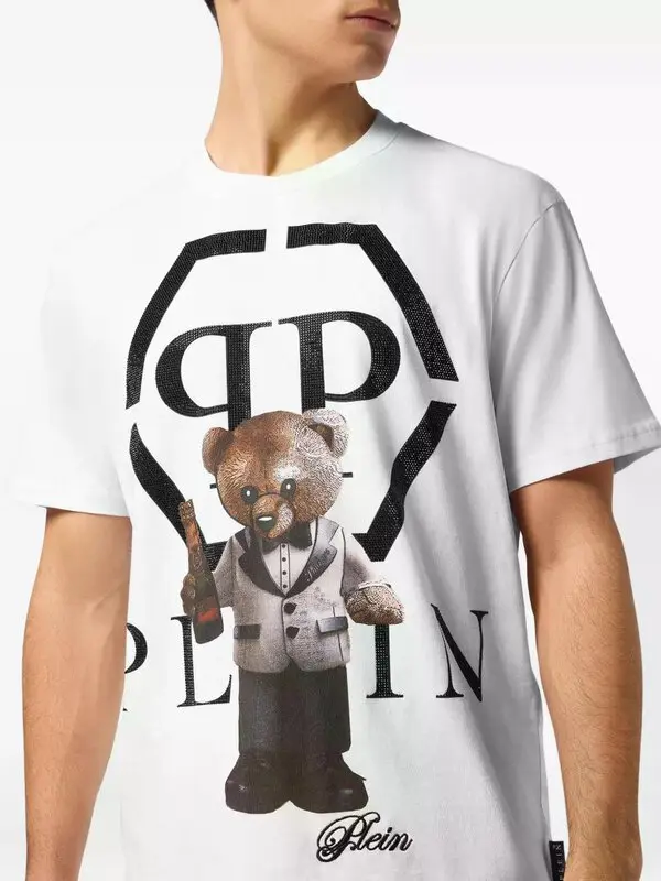 Philipp Plein Teddy Bear T-shirt - White