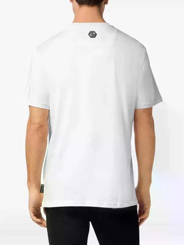 Philipp Plein Round Neck T-shirt Full Of Stones Teddy Bear
