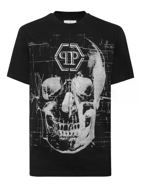 Philipp Plein Skull-embellished T-shirt - Black