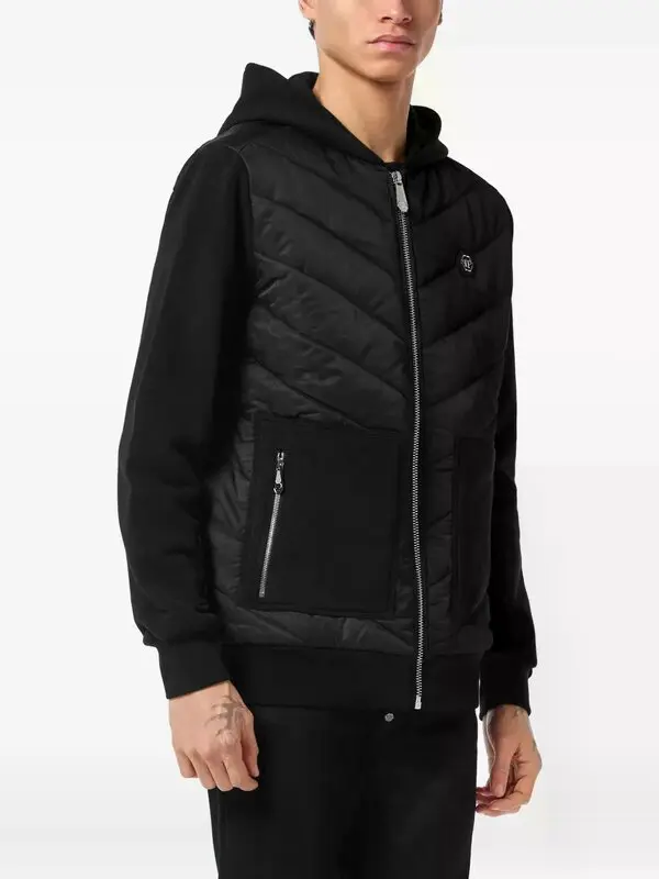 Philipp Plein Quilted Hooded Jacket