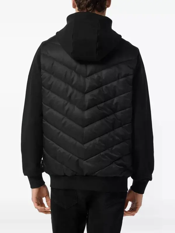 Philipp Plein Quilted Hooded Jacket
