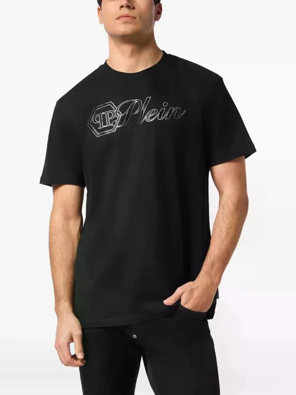 Philipp Plein Logo Stones-embellished T-shirt