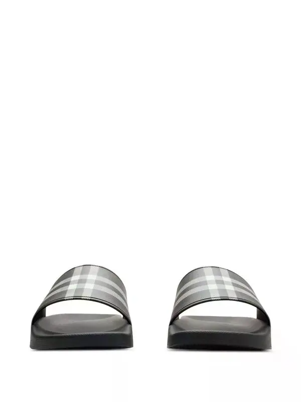 Burberry Check-print Slides