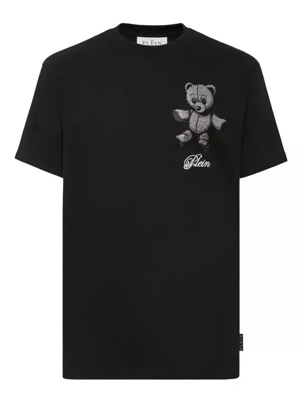 Philipp Plein Teddy Bear-strass T-shirt - Black