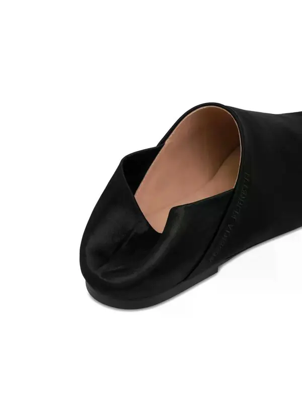 Alberta Ferretti Logo-debossed Leather Loafers - Black
