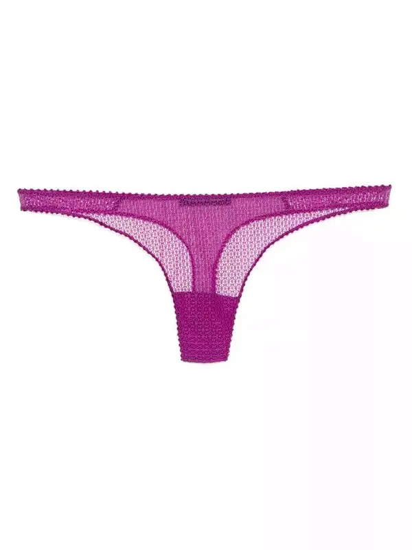Kiki De Montparnasse Crochet Thong - Purple