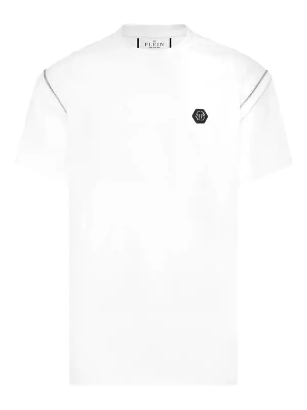 Philipp Plein Quilted-shoulder Short-sleeve T-shirt