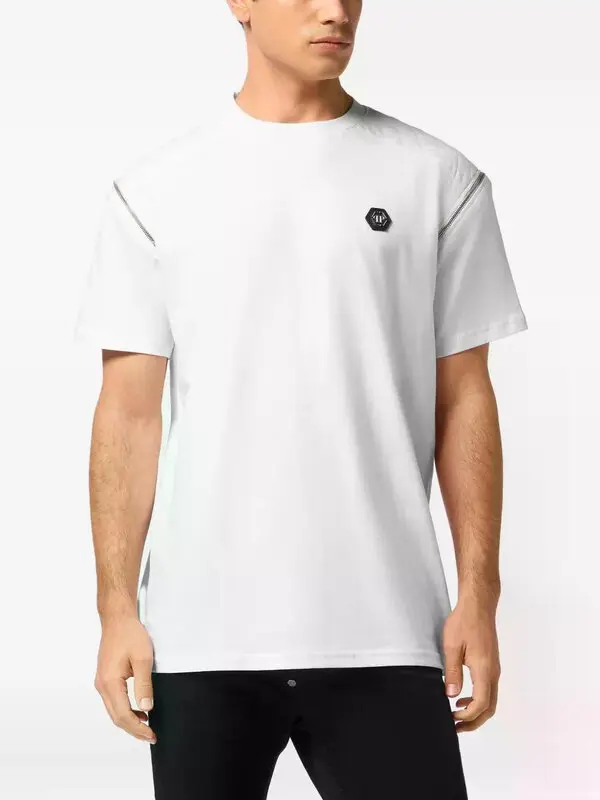 Philipp Plein Quilted-shoulder Short-sleeve T-shirt