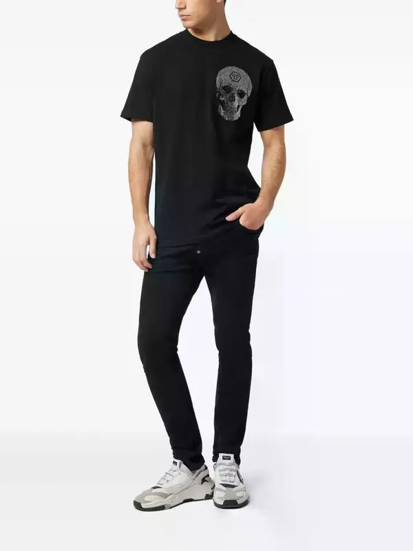 Philipp Plein Crystal-embellish Cotton T-shirt