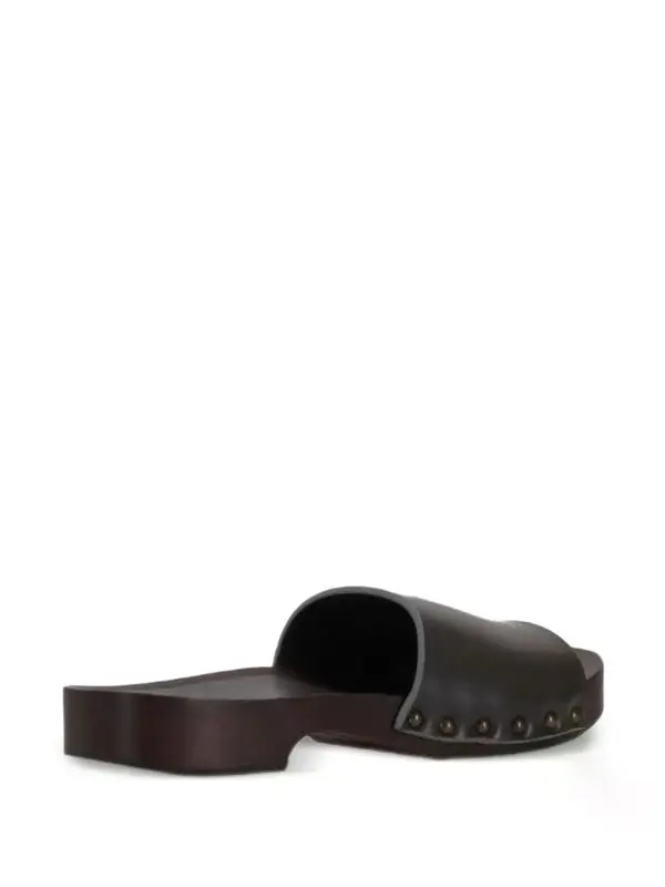 LA ROSE Leather Sandals - Grey