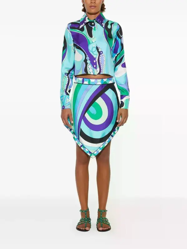 Emilio Pucci Abstract-print Mini Skirt