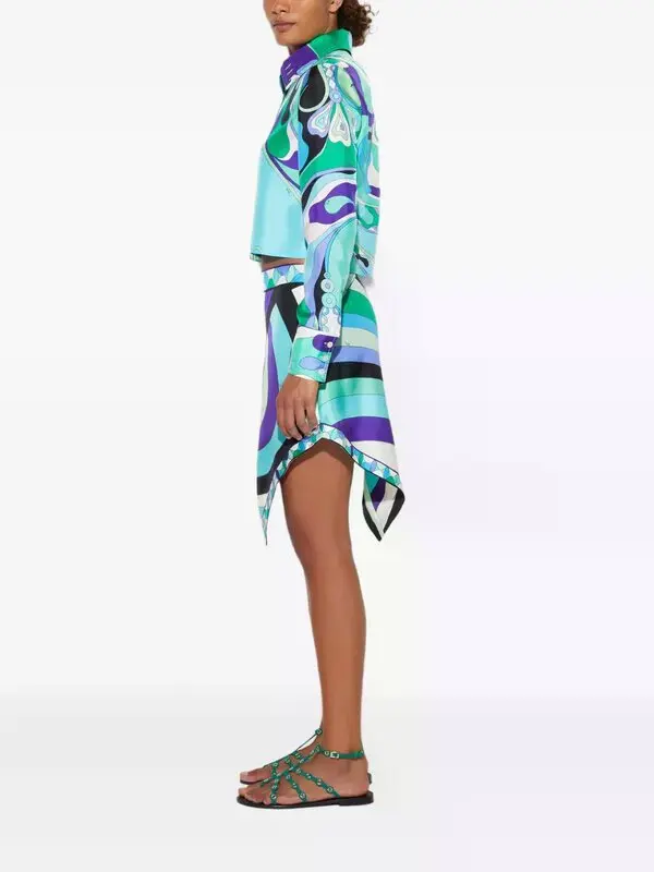 Emilio Pucci Abstract-print Mini Skirt