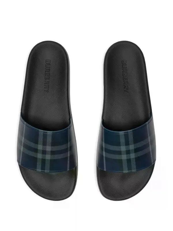 Burberry Check Print Slides
