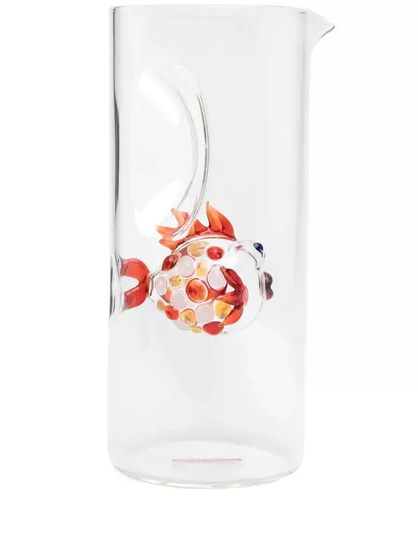 MASSIMO LUNARDON Pesce Tropical Glass Jug - White